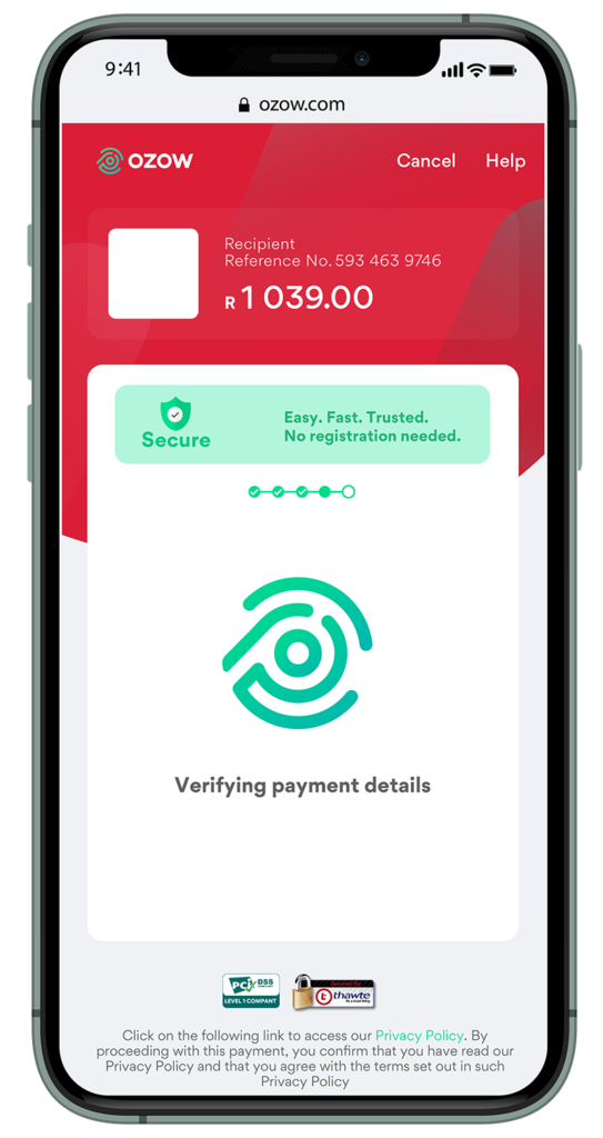 ABSA Payment Flow - Ozow Training Portal