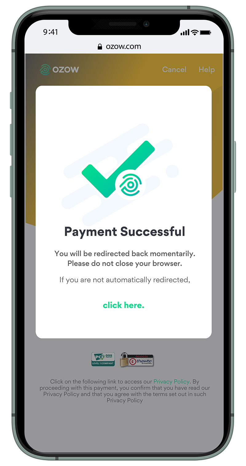 TymeBank Payment Flow - Ozow Training Portal